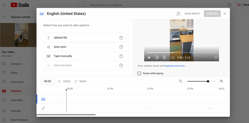 How to Add Subtitles to a YouTube Video | Transcribe
