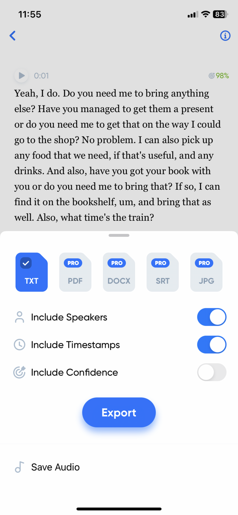 How to Convert WhatsApp Messages to Text | Transcribe