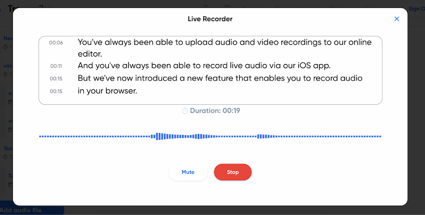 How To Record And Transcribe Audio Online | Transcribe