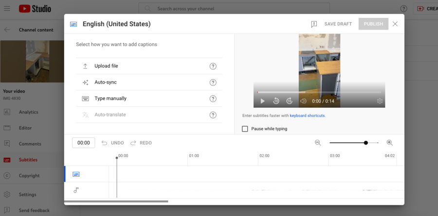 How to Add Subtitles to a YouTube Video | Transcribe